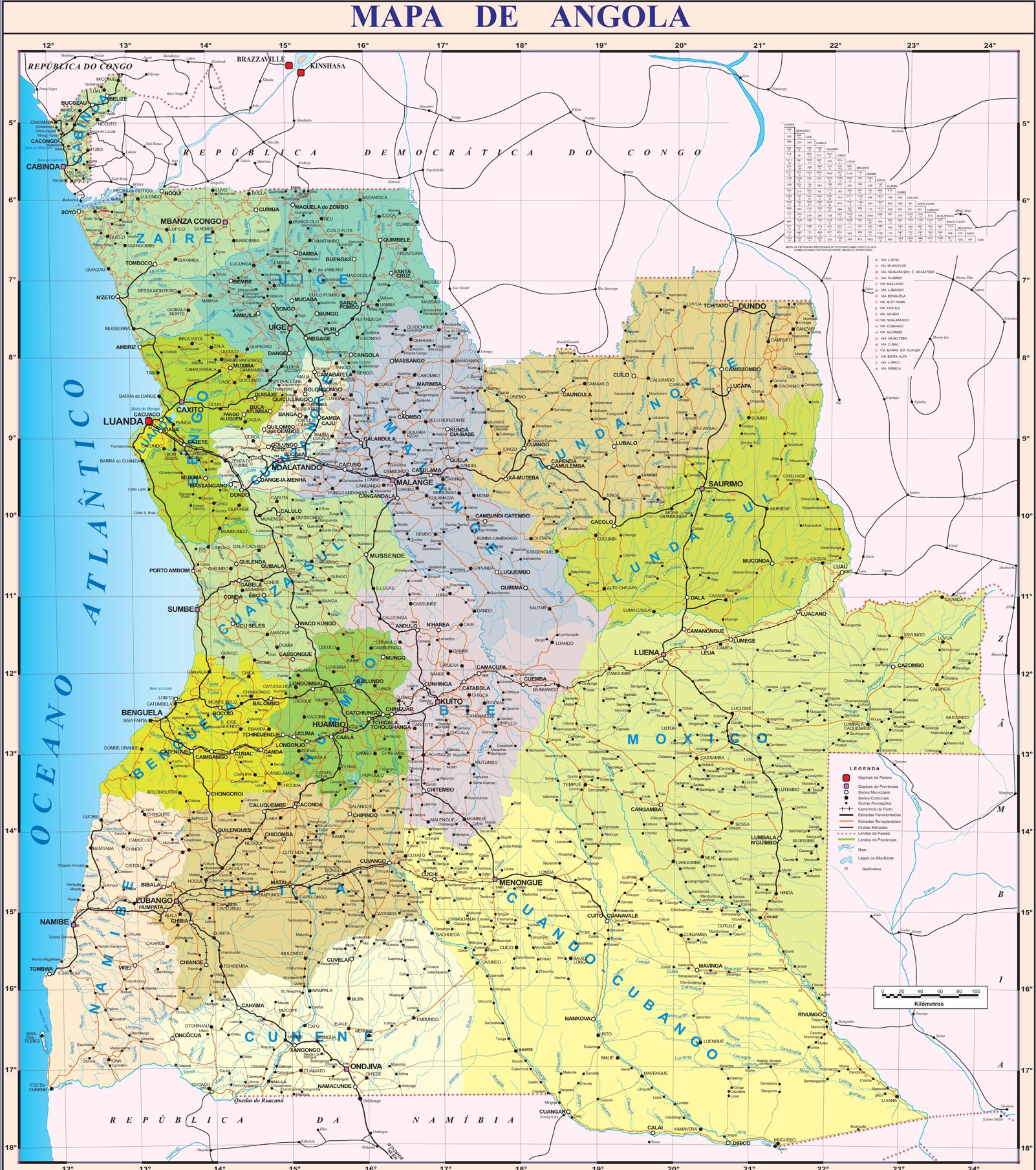 Mapa de Angola » FTR | UKUMA
